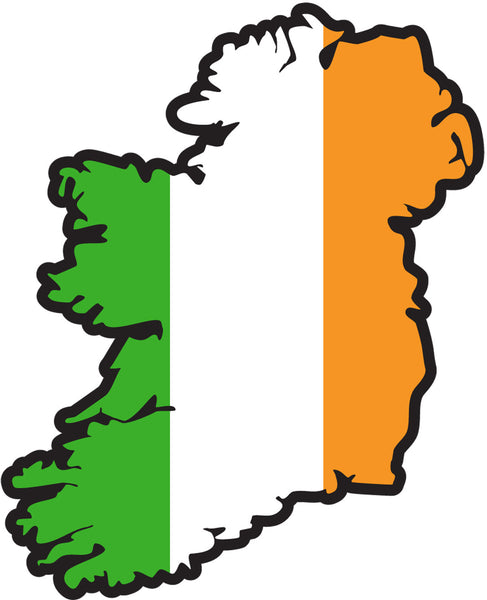 Irish Souvenir sticker AS60 Map of Ireland – Irishdecalproducts