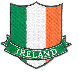 Embroidered Patch Irish Souvenir EB58 Tricolour Crest Banner ...