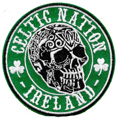 Embroidered Patch EB74 Celtic Nation Skull – Irishdecalproducts