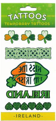 Temporary Irish Tattoo Temporary Individual Saint Patricks DayT attoo ...